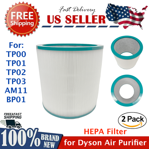 2 Pack HEPA Filter For Dyson TP00 TP01 TP02 TP03 AM11 BP01 Cool Hot Air ...