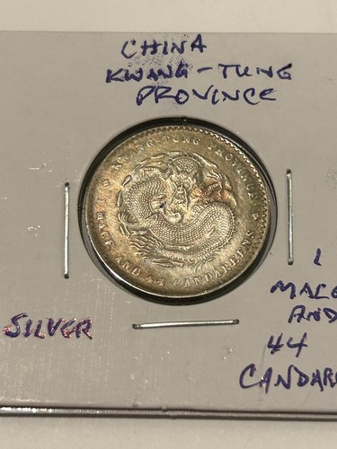 China 1 mace and 44 c Silver Coin-Dragon-Kwang Tung-Nice Coin | eBay