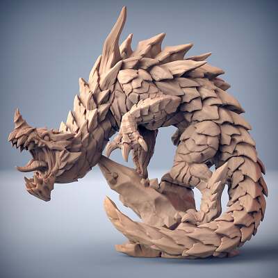 3D Printed Artisan Guild Depths Dragon Delani Epic Bosses 28mm 32mm | eBay