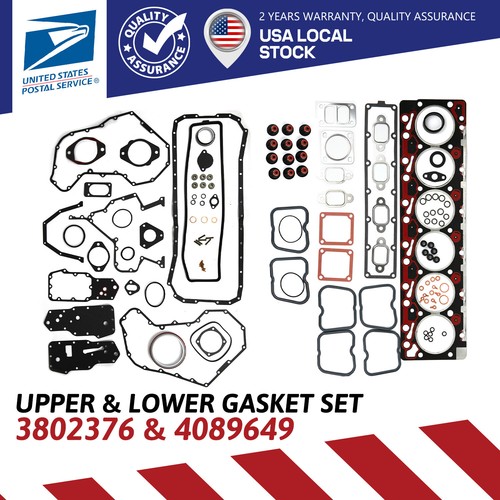Complete Upper Lower Gasket Set For 89-98 Cummins 5.9L 12V 4089649 ...