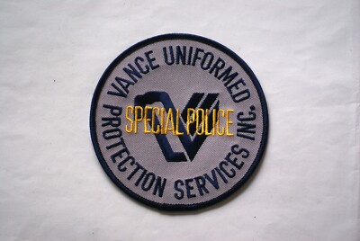 Obsolete Vance Uniformed Protection Services Inc Special Police patch ...