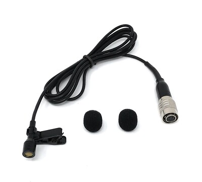 Black Omnidirectional Tie Clip Lapel Lavalier Microphone for Audio ...