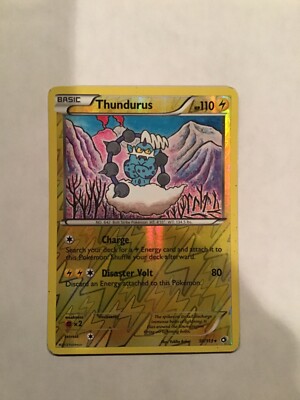 Thundurus #50/113 Legendary Treasures Pokemon Rare Reverse Holo Card | eBay