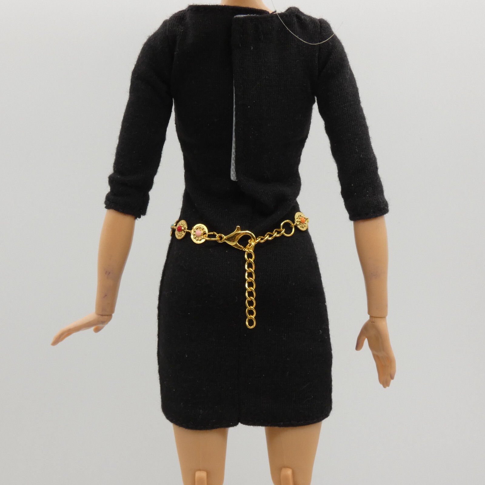 Barbie Doll Size Belt Gold Medallions Rainbow Fits Model Muse MTM ...