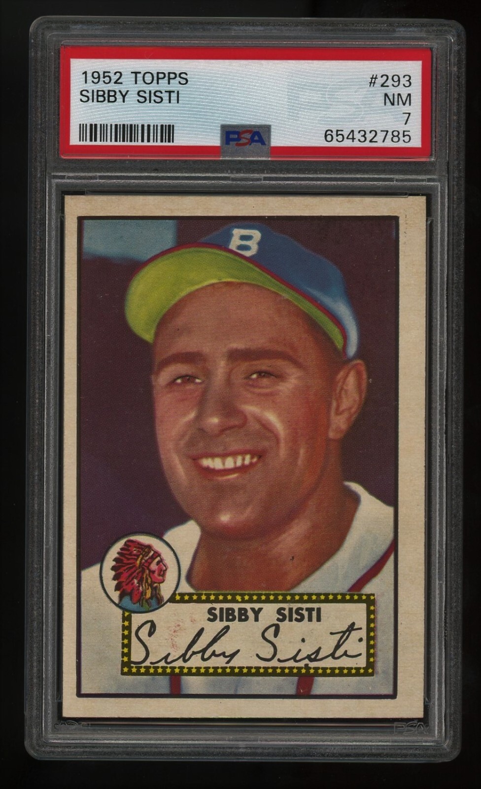 1952 Topps Sibby Sisti #293 PSA 7 NM | eBay