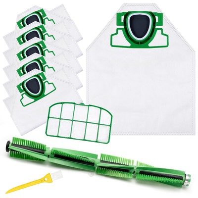 Zubehör für Vorwerk Kobold VK200 mit EB400 kompatibel Beutel Bürste ...