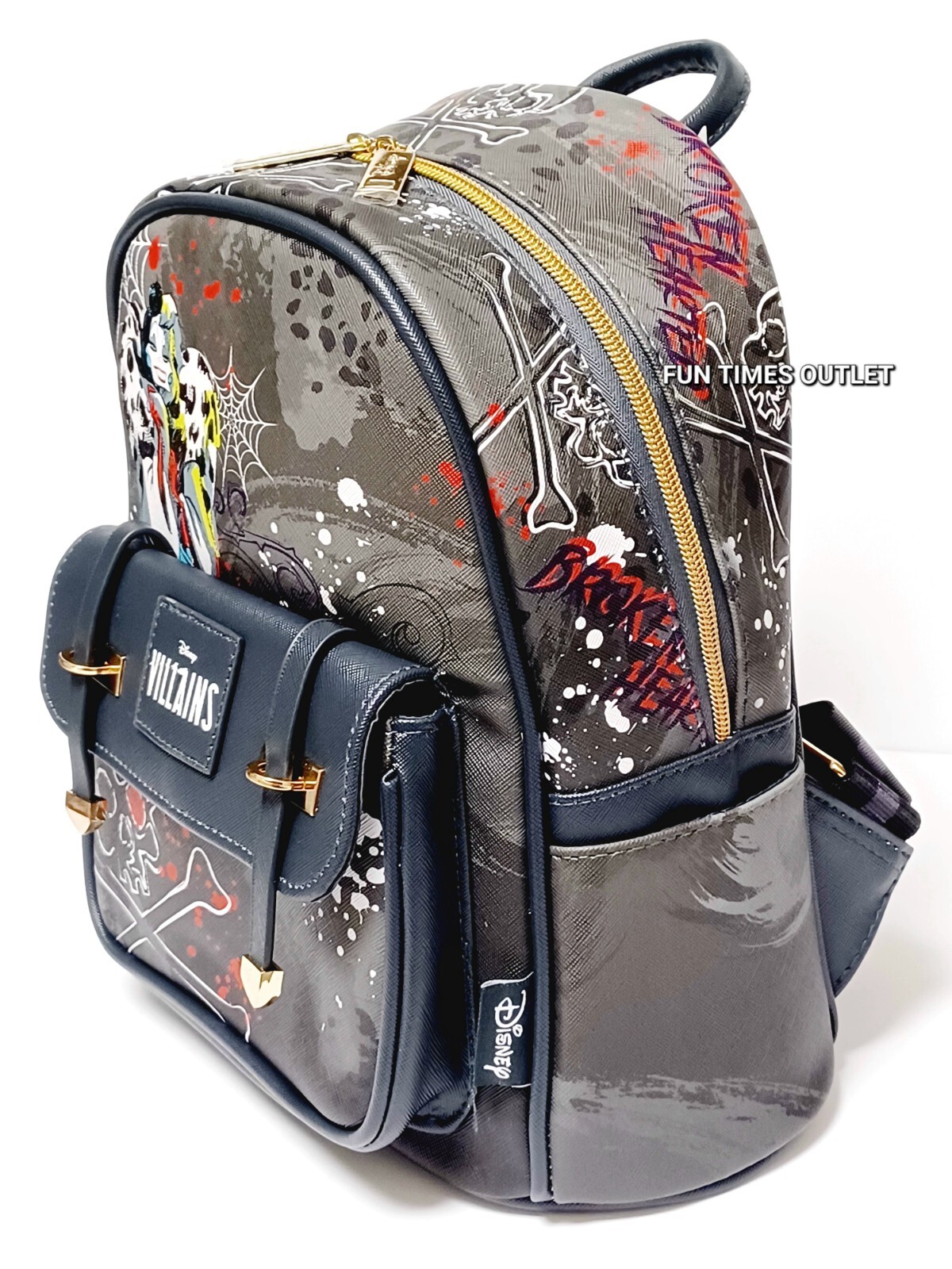Disney Villains Cruella De Vil Purse Backpack 11″ Faux Leather Lady ...