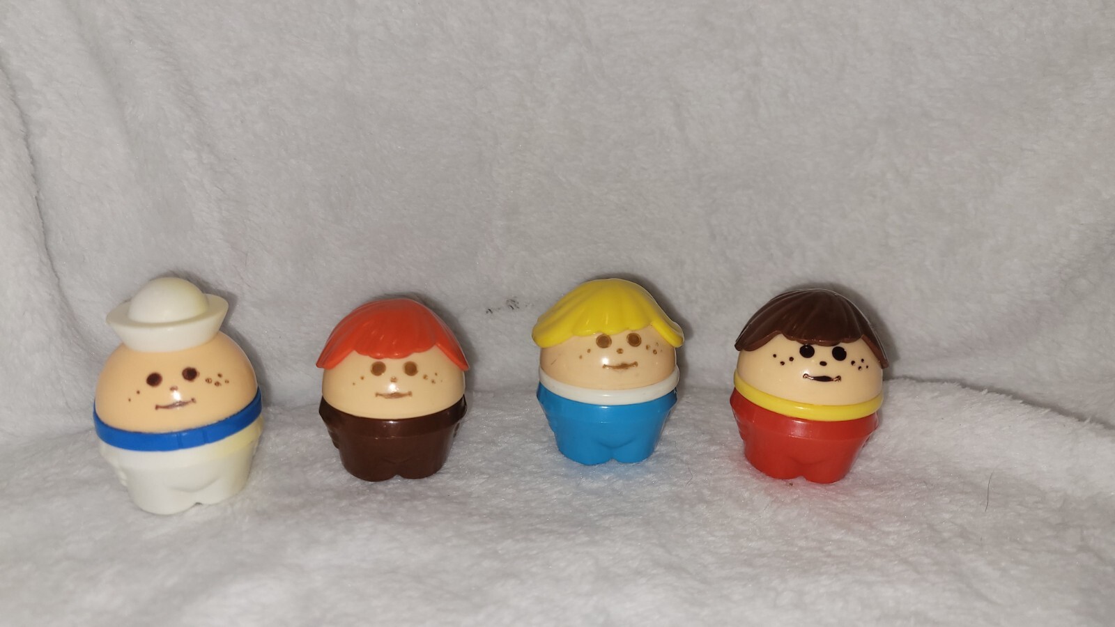 LOT OF 4 VINTAGE LITTLE TIKES CHUNKY TODDLER TOTS BLONDE RED GIRL BOY ...