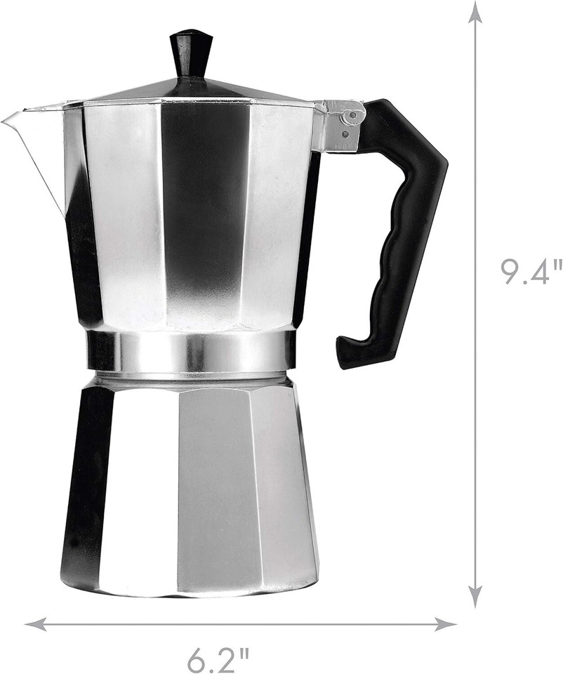 Cafetera Italiana Greca Cubana de Estufa para Cafe Expreso Capuchino ...