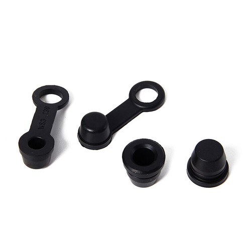 3Pcs Brake Caliper Bleeder Screw Cap Pump Dust Cover Cap Rubber Dust Co ...