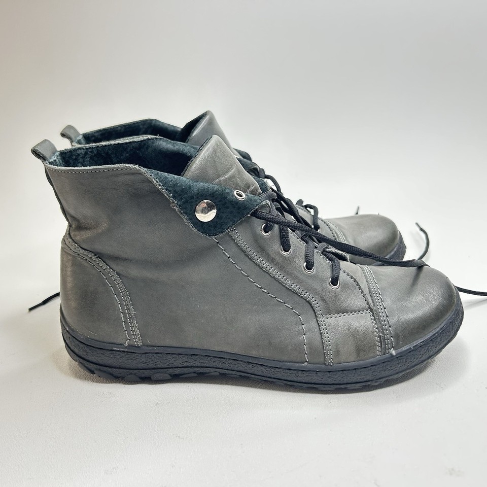V ITALIA 1041 Kiki Light Gray Burnished Genuine Leather sz 41 | eBay