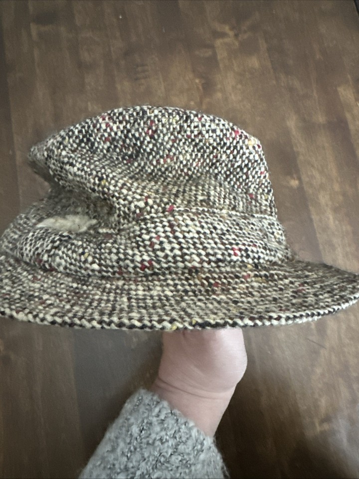 Vintage David Hanna & Sons Ireland Wool Tweed Mens Hat Europe (*Read ...