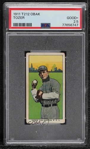 1911 Obak Tobacco T212 Bill Tozer PSA 2.5 | eBay