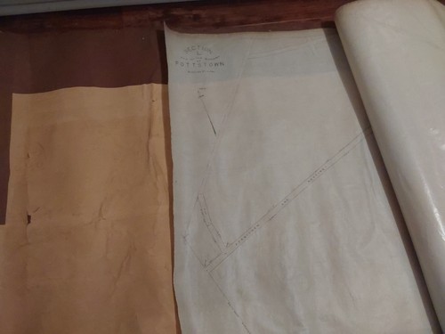 11 Large Pottstown PA 1886 Street Survey Map Lot Montgomery County | eBay