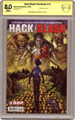 Hack Slash the Series #14A CBCS 8.0 Witnessed Sig Tim Seeley 2008 21 ...