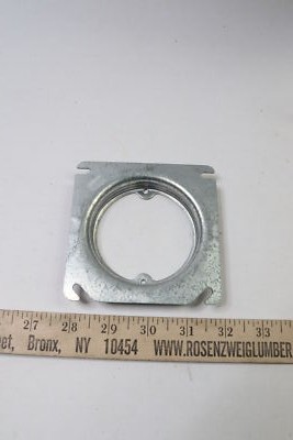 (25-Pk) Raised Square Electrical Box Mud Ring Cover Galvanized Steel 4 ...