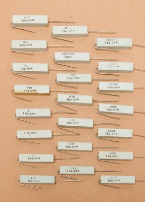 TRU OHM Ceramic Power Resistors - 10 watt - NOS - Huge Selection - Lots ...