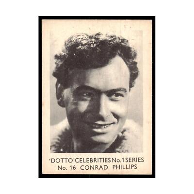1959 Snap Card Dotto Celebrities Conrad Phillips #16 | eBay