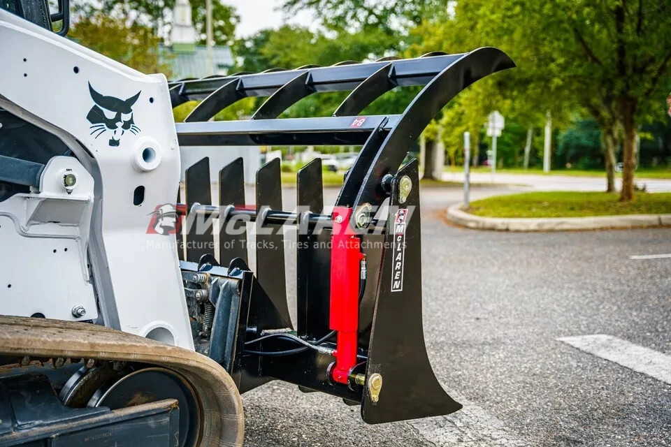 Track Loader Root Rake Attachment Debris Silage Rock for JCB 84" Wide ...