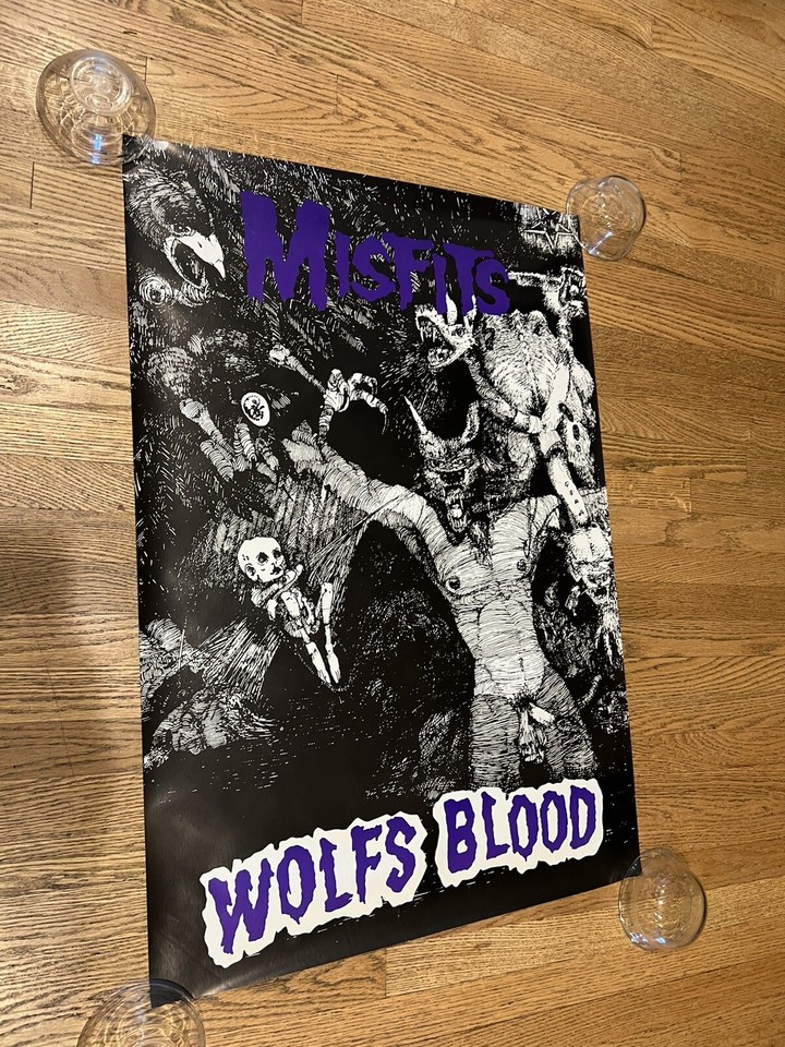 The Misfits, Poster, Wolf’s Blood, 35x24, Rolled, Danzig, Punk, Vintage | eBay