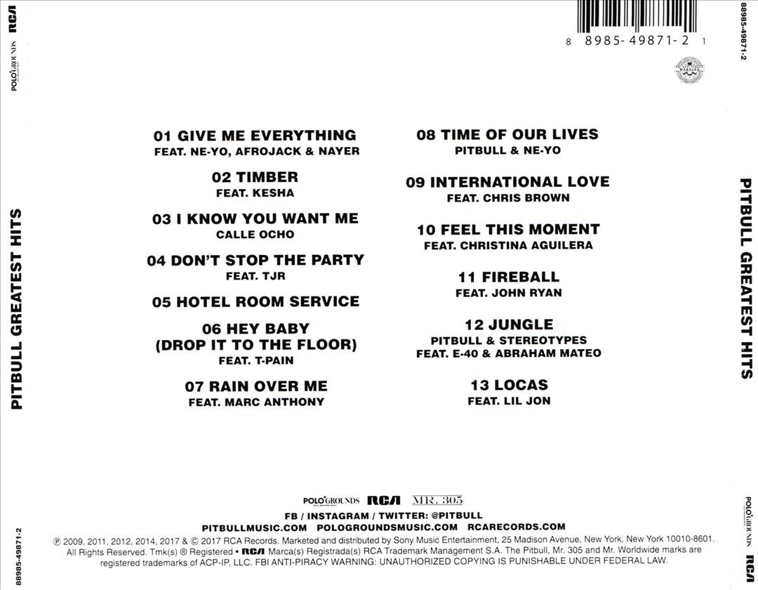 Pitbull Originale Hits