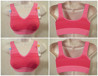 2 HANES M Pink Soft Cup Wire Free Bra~34D, 36D, 36DD, 38C, 38D, 40A ...