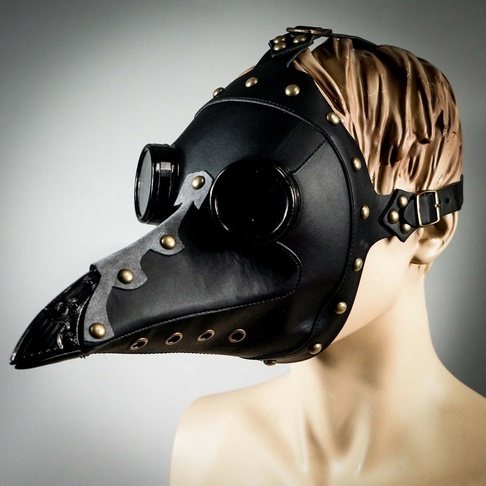 Plague Doctor Mask Long Nose Raven Bird Mask for Halloween Cosplay ...