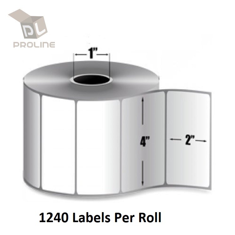 4 Rolls 4x2 Direct Thermal Labels For Zebra LP 2844 GX ZP Models ...