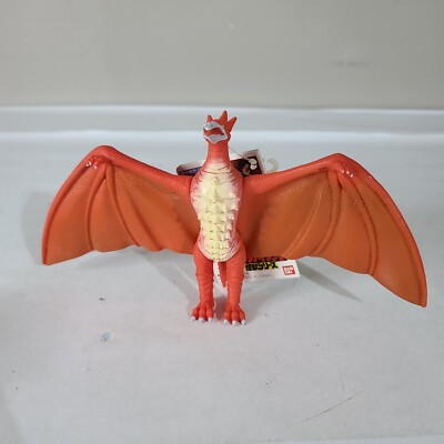 1998 Bandai 6" Fire Rodan G-10 Godzilla Soft Vinyl Sofubi Japan w/ Geen ...