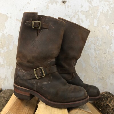 Vintage Chippewa engineer work leather boots | eBay