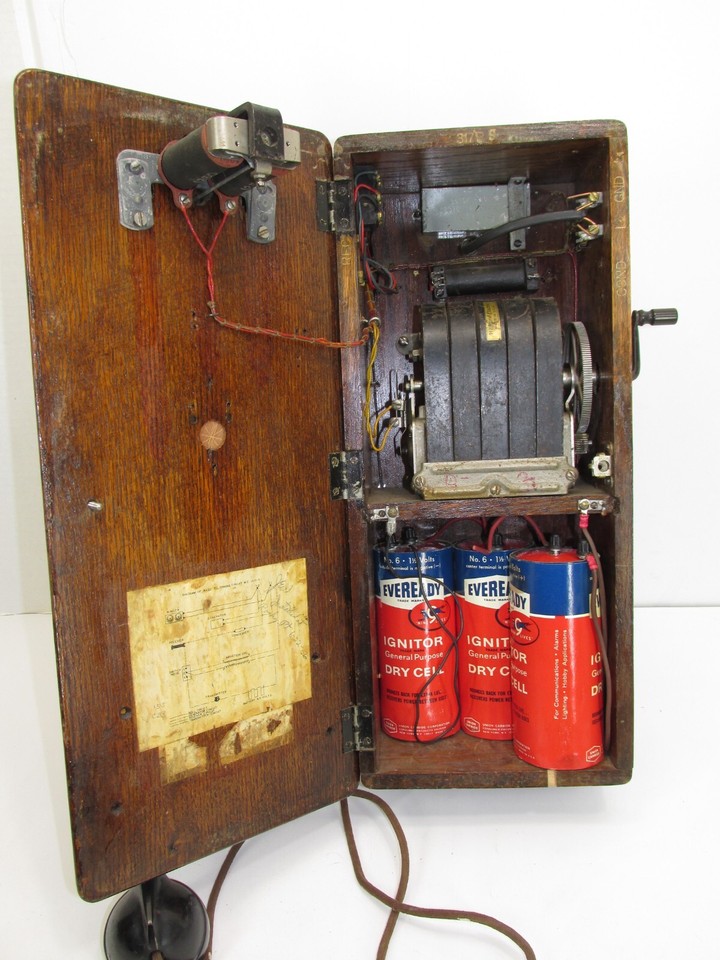 Antique Western Electric Telephone - working generator & bells ! | eBay