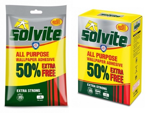 Solvite All Purpose Extra Strong Wallpaper Adhesive Quick Easy Mixing Glue Paste | eBay UK