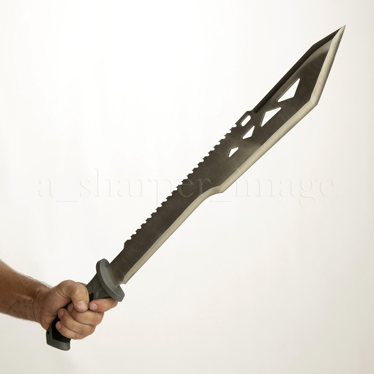 25” ‘Macho’ Machete Combat Chopper Tanto Sawback Home Defense Stainless ...