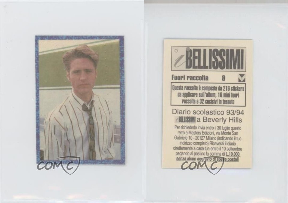 1993-94 I Bellissimi Diario Scolastico Album Stickers as Brandon Walsh ...