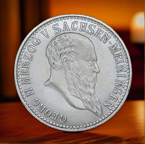 Georg Herzog v. Sachen Meiningen 1901 2 Mark--METALL-- | eBay.de