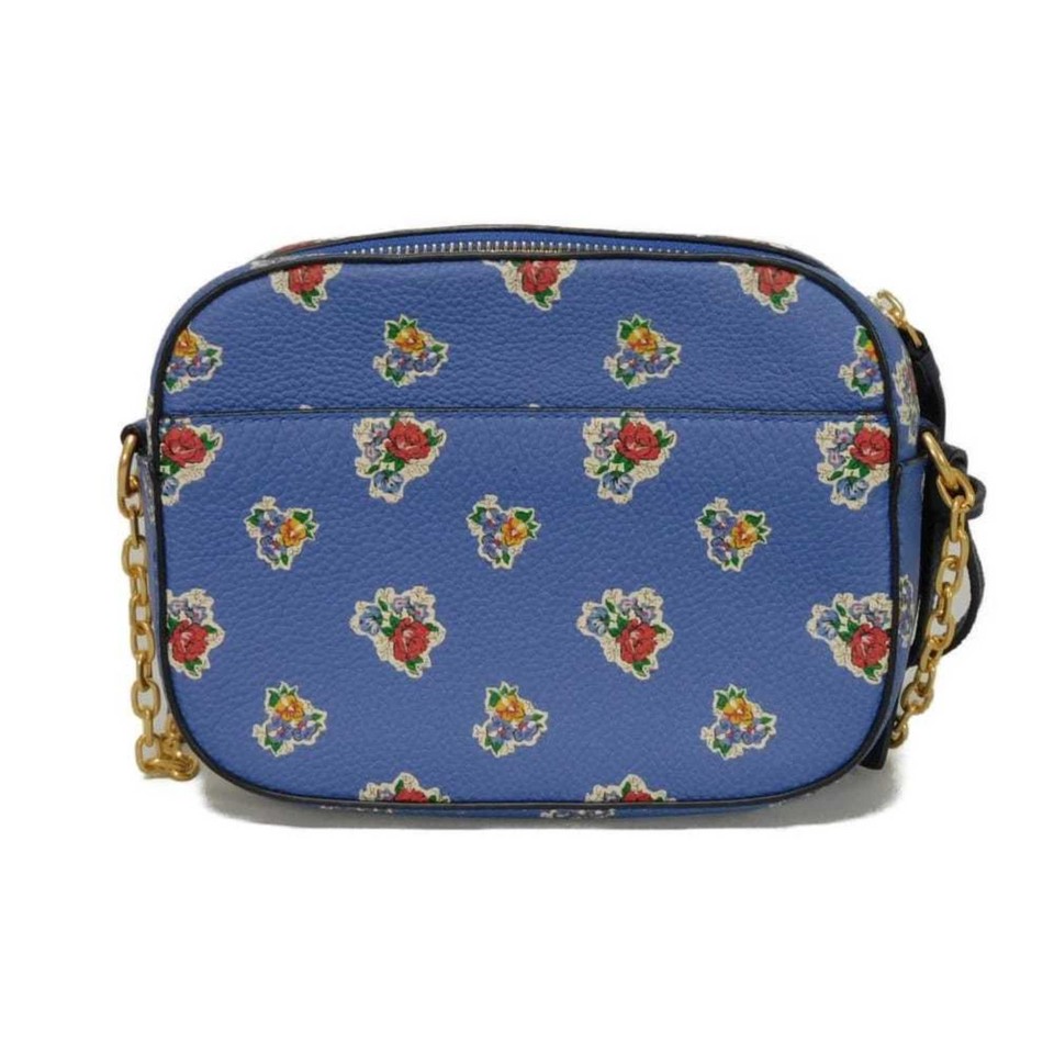 Tory Burch McGraw Floral Camera Bag with Multicolored Chain Shoulder ...
