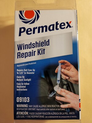 Permatex Windshield Repair Kit for 1.25" Diameter Crack NEW Free ...