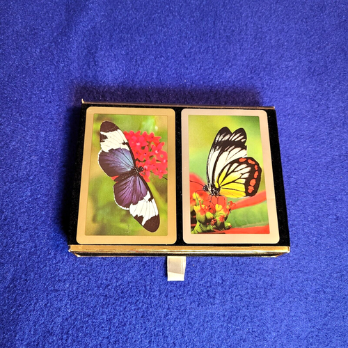 Congress Playing Cards Butterflies 2-pack Bridge Set Regular Index ...