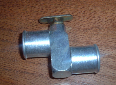 Heater Hose Inline Shut Off Control Valve 1" Fitting Core Inlet Hot Rod ...