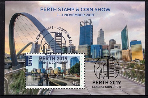AUSTRALIA 2019 PERTH STAMP SHOW MINISHEET CTO | eBay