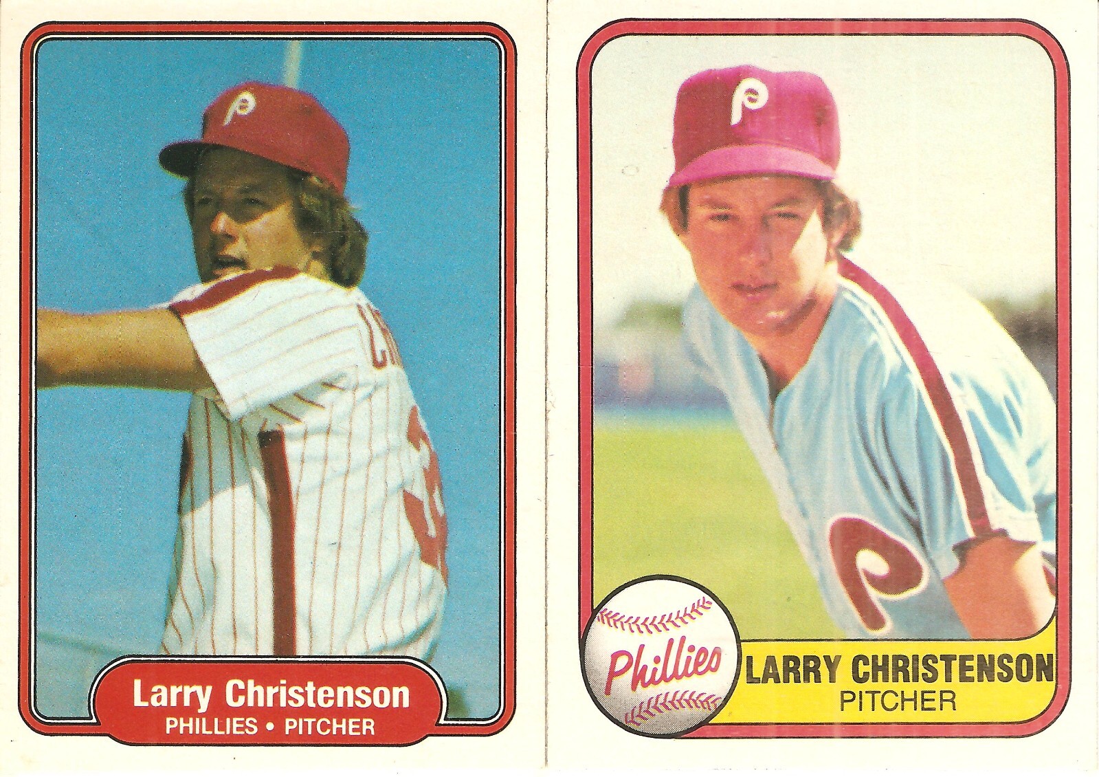 2 DIFFERENT BASEBALL CARD LOT OF LARRY CHRISTENSON 697 | eBay