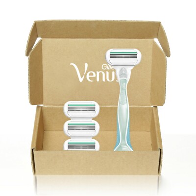 Gillette - Venus Smooth Sensitive Women's Razor - Light Green - 4 Blade ...