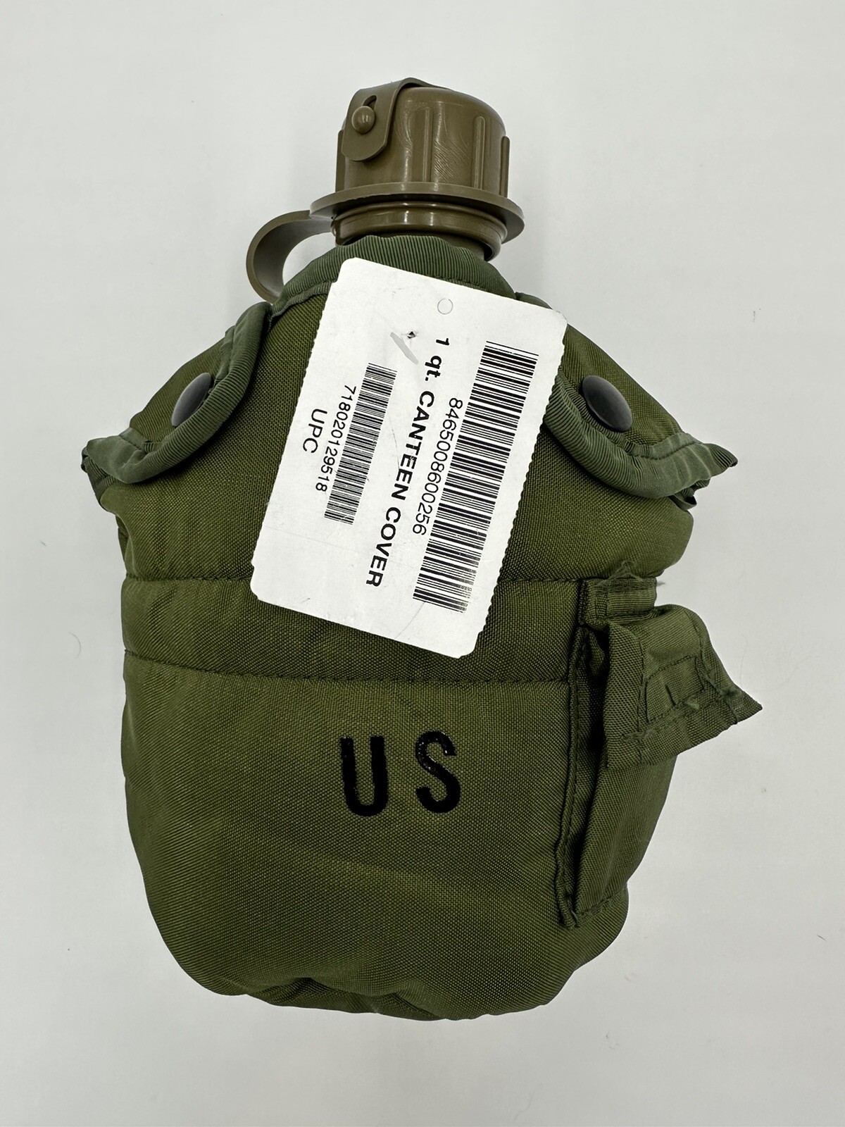GENUINE USGI MILITARY SURPLUS 1 QUART WATER CANTEEN AND COVER ARMY USMC ...