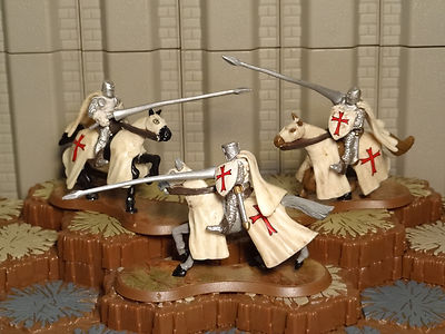 Templar Knights Cavalry -Heroscape- Wave 7- Fields of Valor | eBay