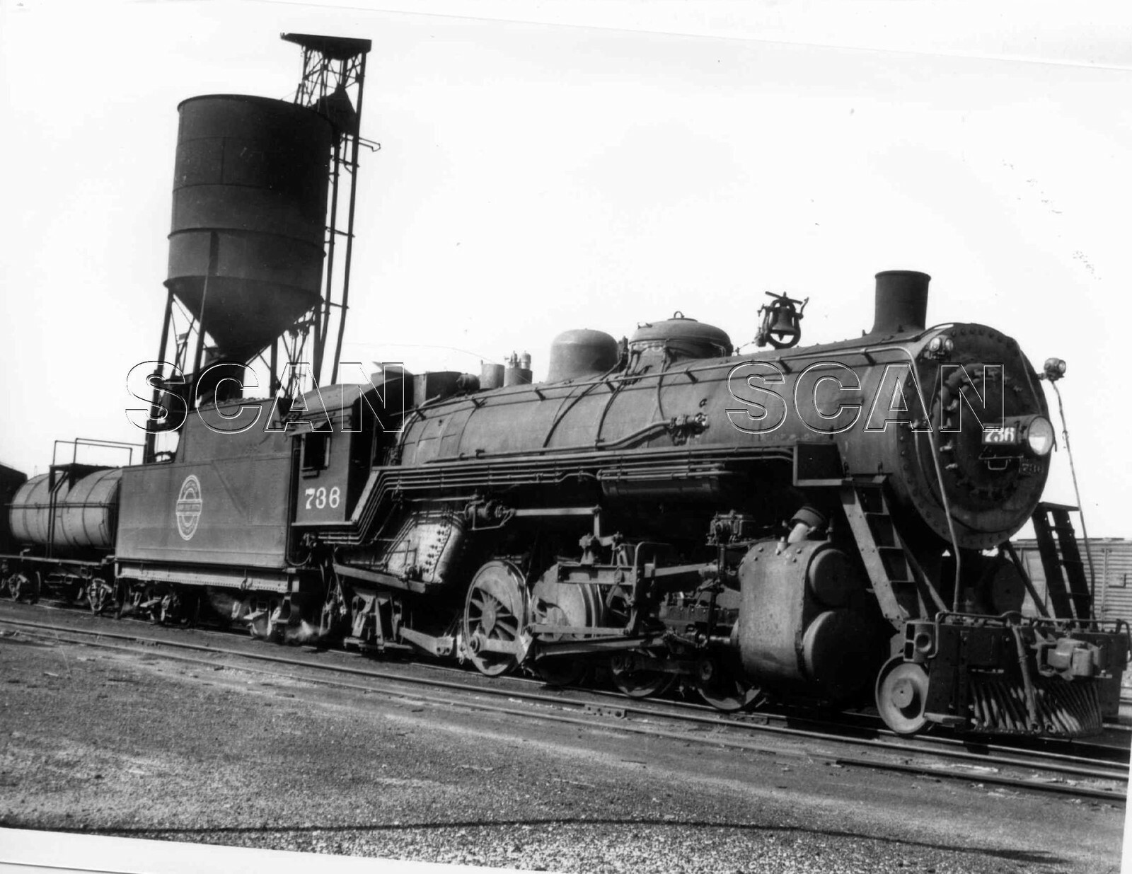 9EE361 RP 1940s/90s CHICAGO GREAT WESTERN RAILROAD 2-8-2 LOCOMOTIVE ...