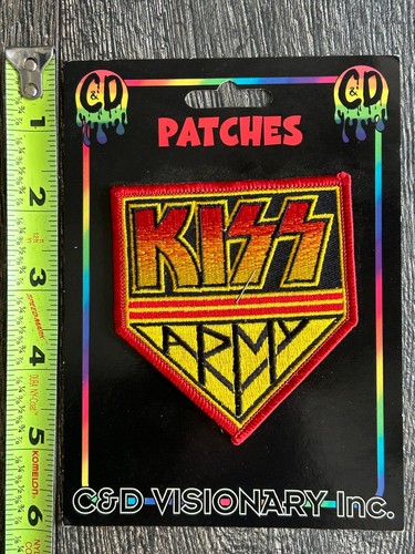 KISS PATCH Kiss Army Logo C&D Visionary Card 2001 Vintage Kiss UNUSED Simmons | eBay