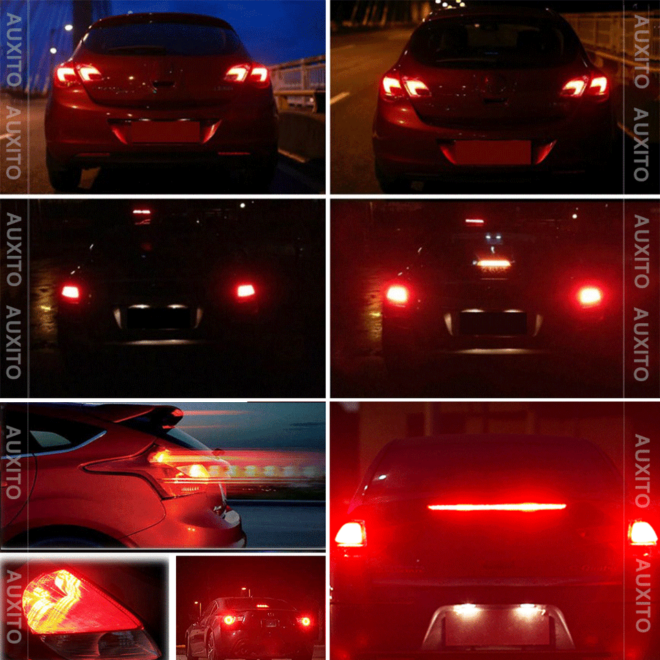 12 3020-SMD 1157 BAY15D Super Red LED Brake Stop Tail Signal Light 7507 ...