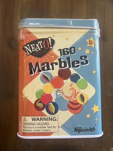 Neato! Classics 160 Marbles In A Tin Box by Toysmith Retro Nostalgia ...