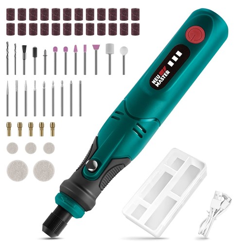 Cordless Rotary Tool, 3.7V Mini Rotary Tool Kit With 55pcs Accessories ...