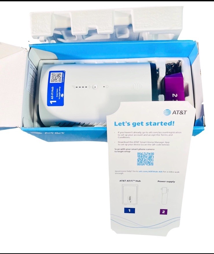 AT&T All-Fi Hub BGW530-900 Internet Air Wi-Fi Gateway Modem Router Open ...